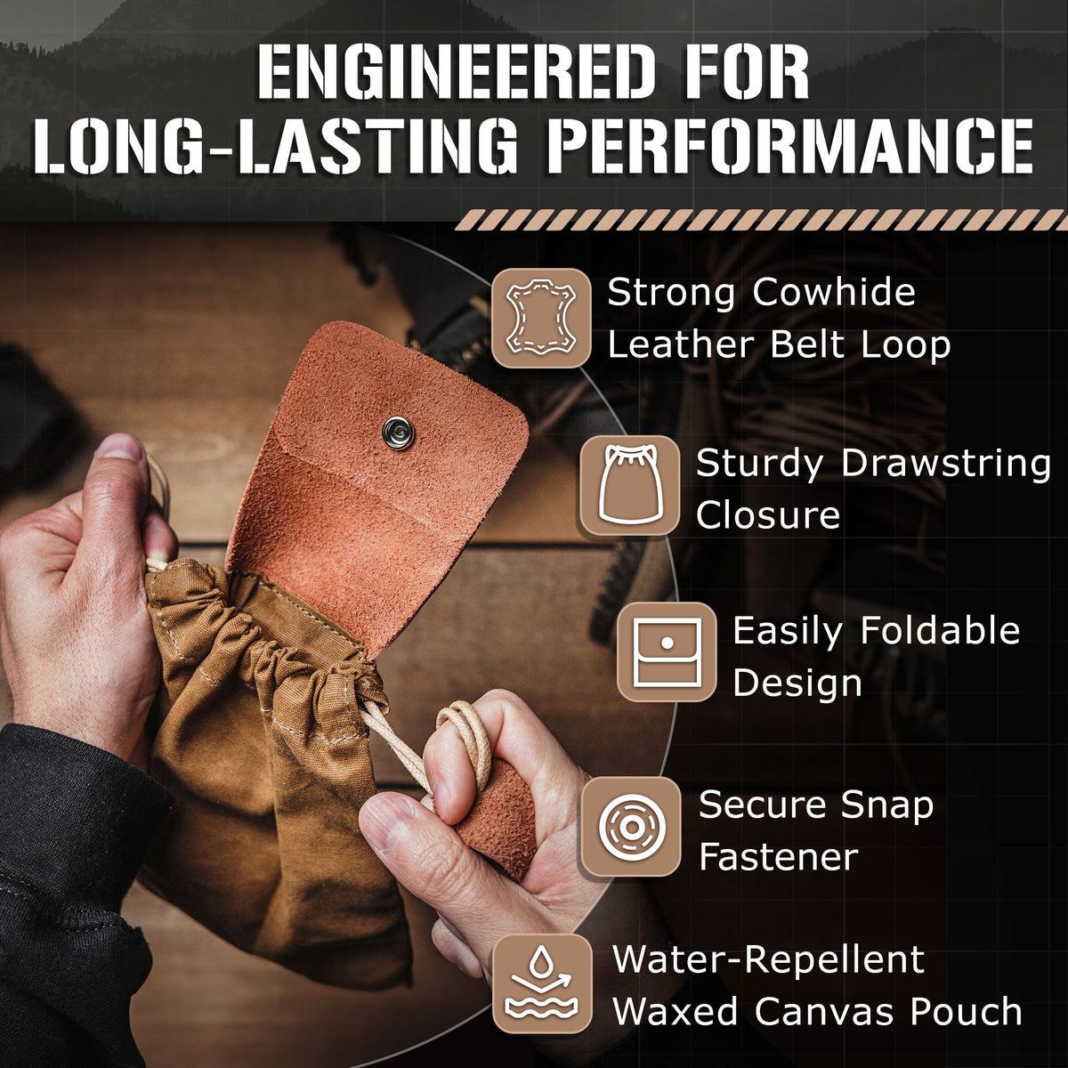 Waxed Canvas Foraging Pouch - TITAN Survival